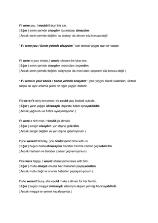 If clauses type 2 | PDF