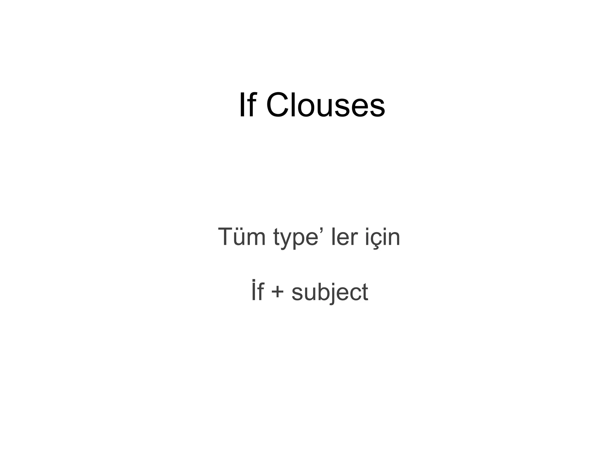 If clouses | PPT