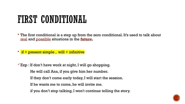 if conditionals presentation it is about how to use if conditionals in ...