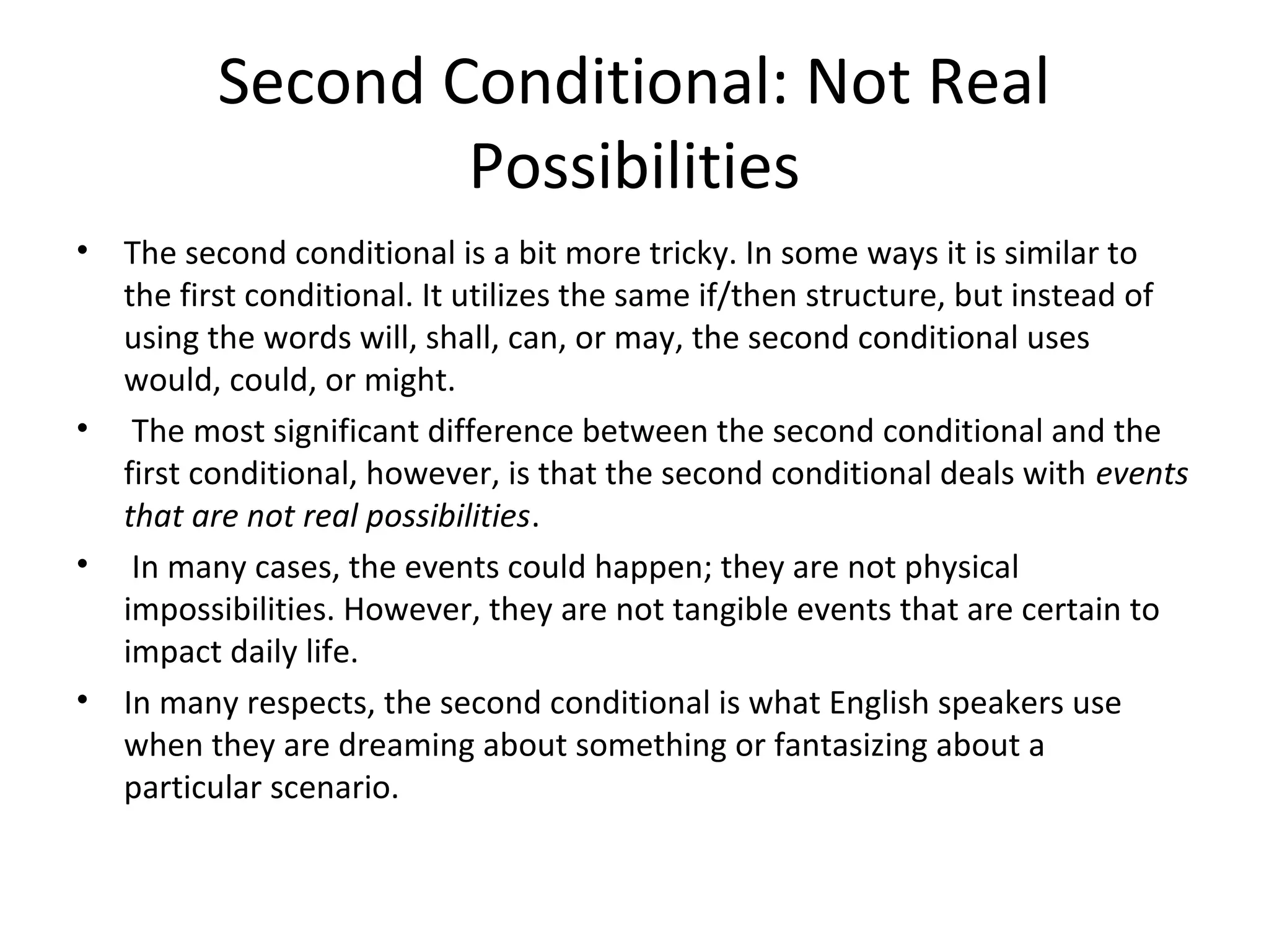 If conditionals ppt | PPT