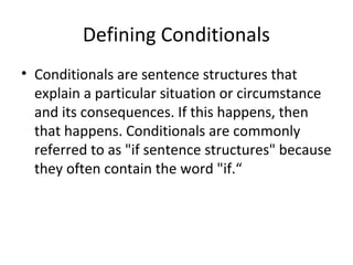 If conditionals ppt | PPT