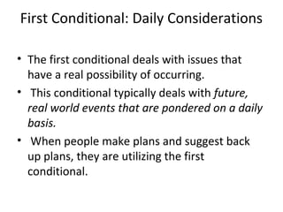 If conditionals ppt | PPT