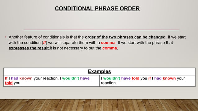 IF CONDITIONAL TYPE THREE GRAMMAR FOR ENGLISH AS A SECOND LANGUAGE | PPTX