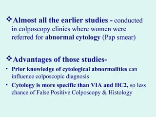 The Accuracy of Diagnostic Colposcopy using IFCPC 2011 Terminology | PPT