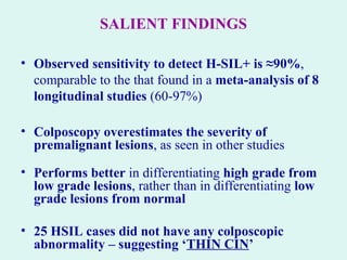 The Accuracy of Diagnostic Colposcopy using IFCPC 2011 Terminology | PPT