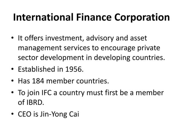 Ifc ppt | PPTX