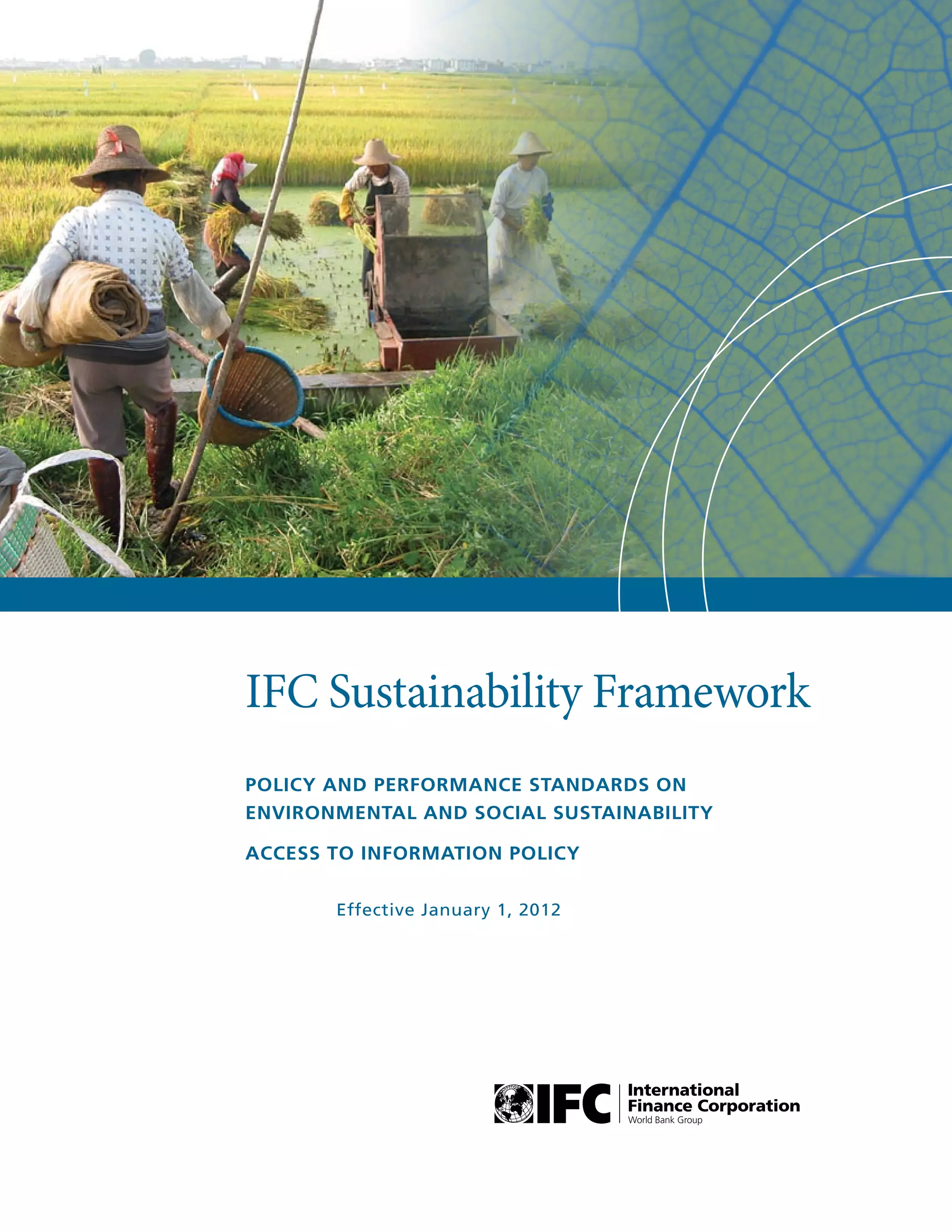 Ifc sustainability +framework | PDF | Business Accounting & Finance | Business