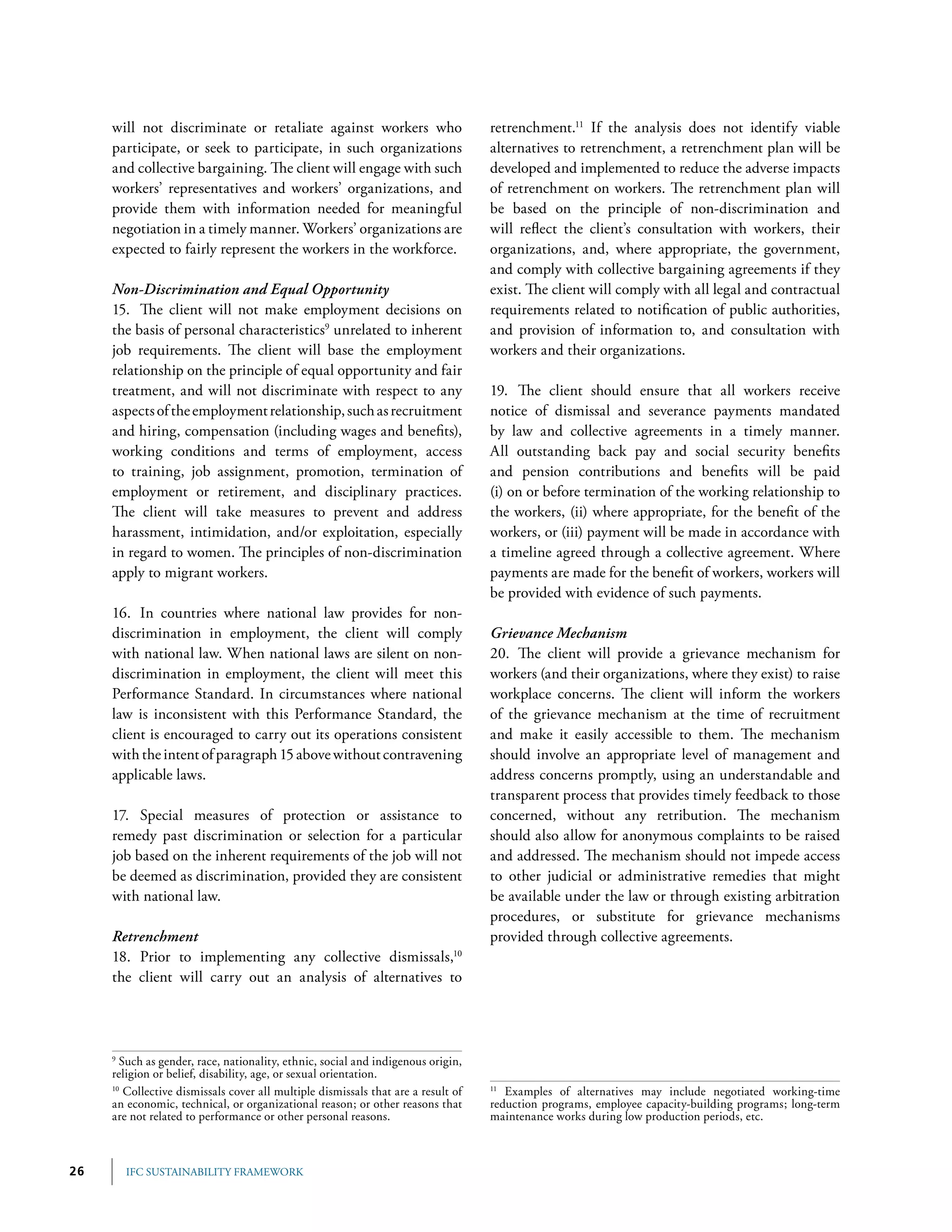 Ifc Sustainability Framework Pdf