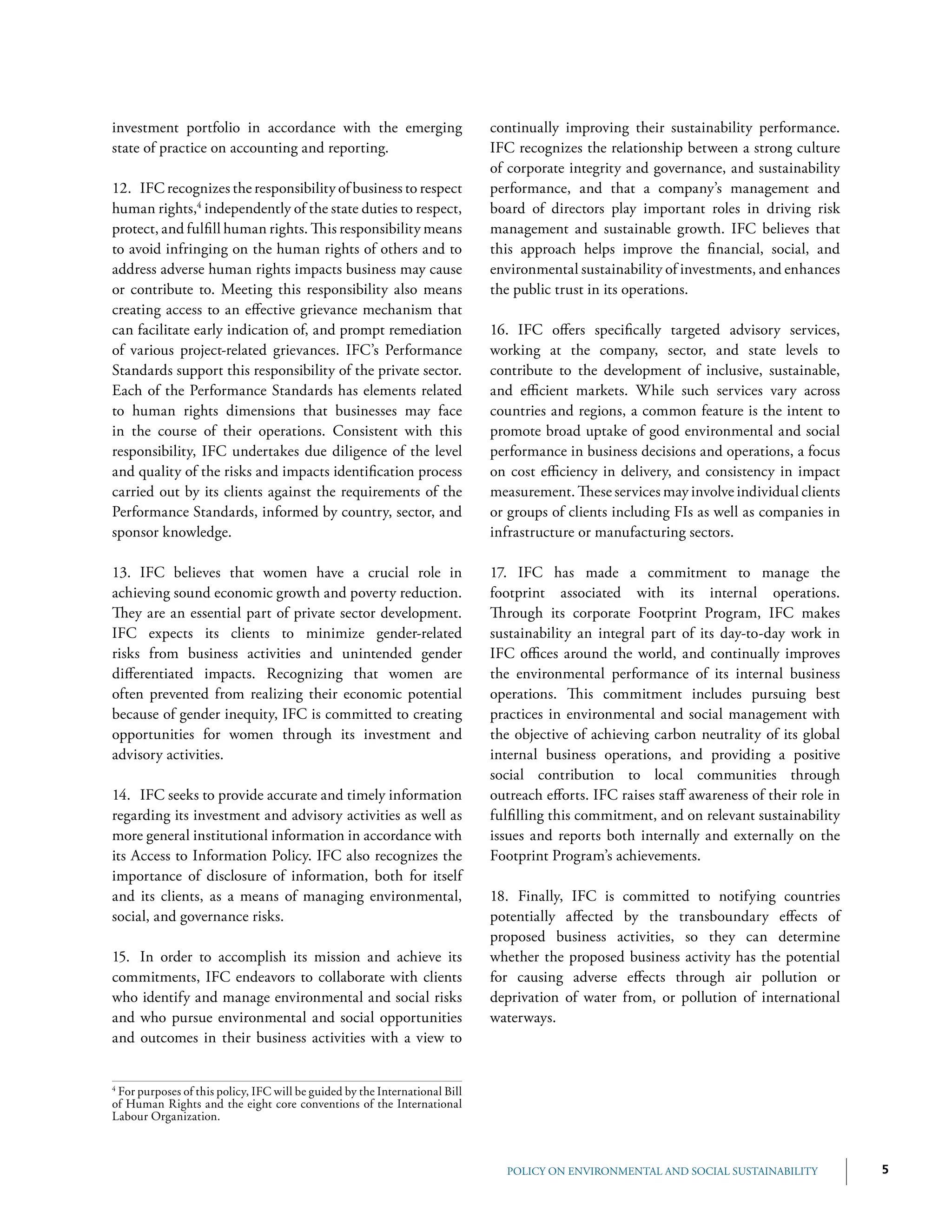 Ifc sustainability +framework | PDF