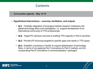 IFC Tech Transfer Facility | PPT
