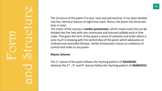 IF by Rudyard Kipling- Detailed Summary and Analysis | PPT | Poetry ...