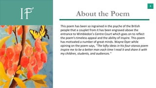 IF by Rudyard Kipling- Detailed Summary and Analysis | PPT