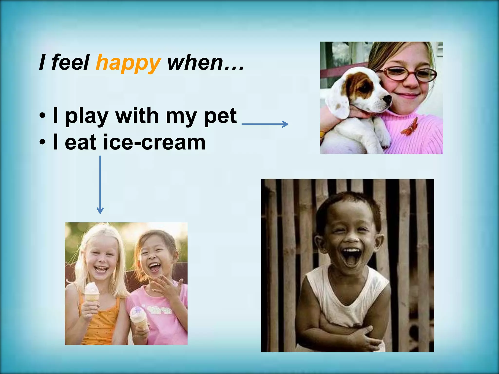 I feel happy, sad or angry when.... | PPT