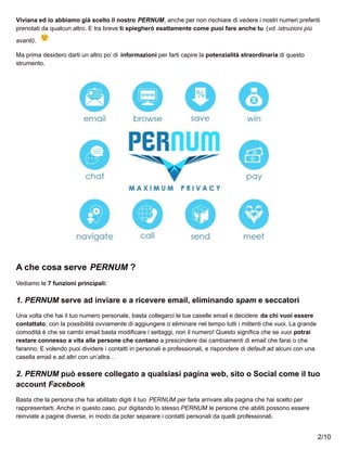 PERNUM: un unico numero per contattare tutti