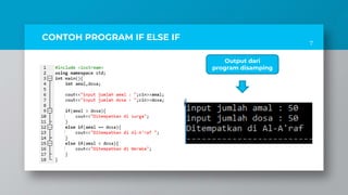 kondisi If else | PPTX