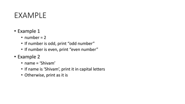 PART 4 - Python Tutorial | If Else In Python With Examples | PPTX ...