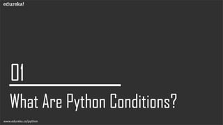 Python If Else | If Else Statement In Python | Edureka | PPT