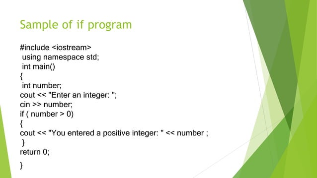 If Else Statement In C++ | Pptx | Programming Languages | Computing