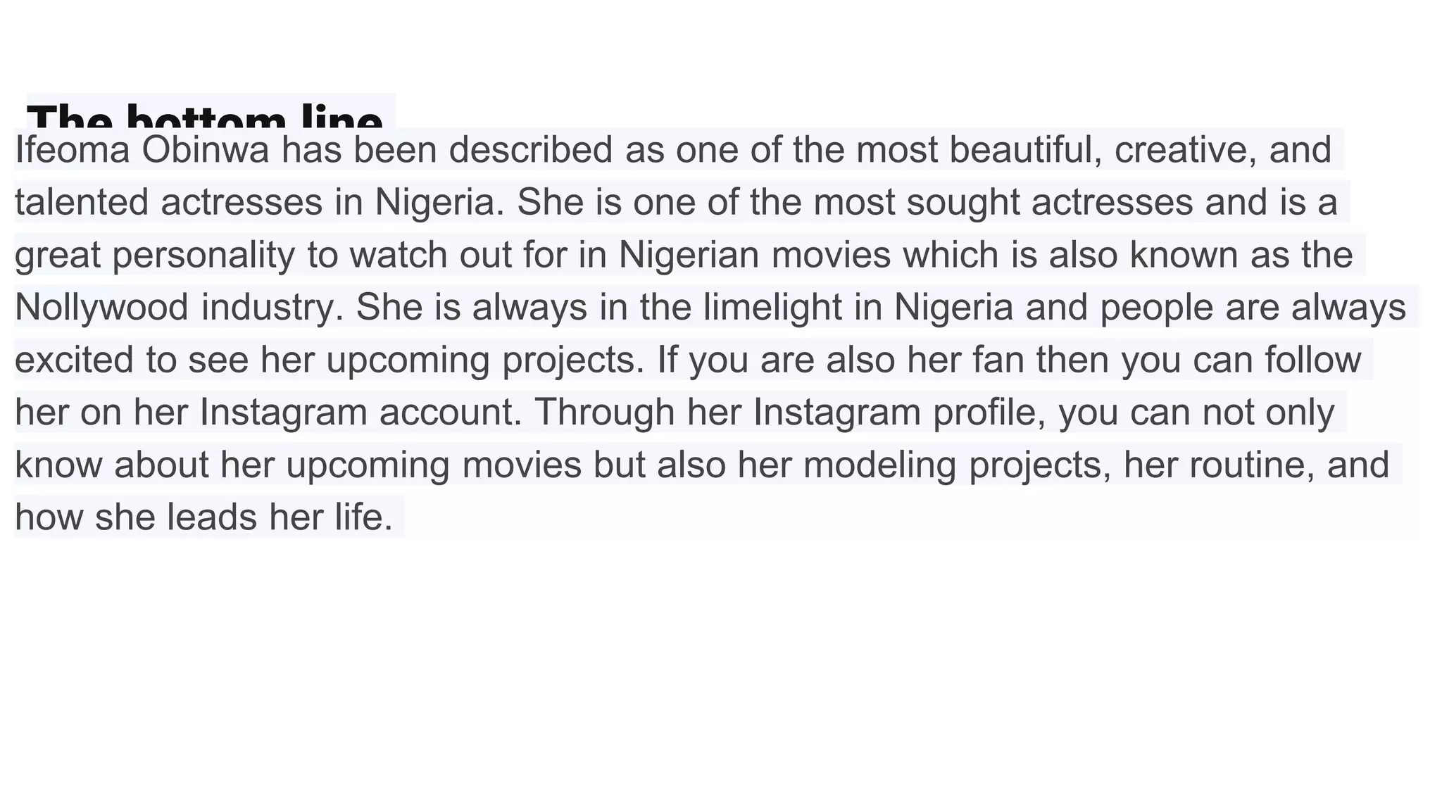 Ifeoma Obi Bio_ Know about this Actress in Detail!.pptx | Movies ...