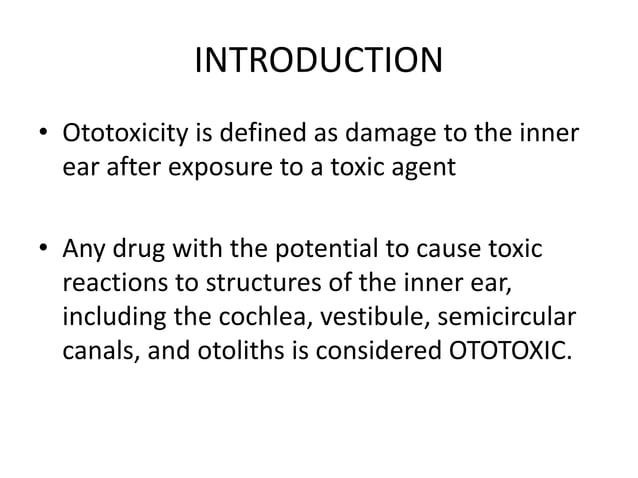 ototoxicity | PPTX