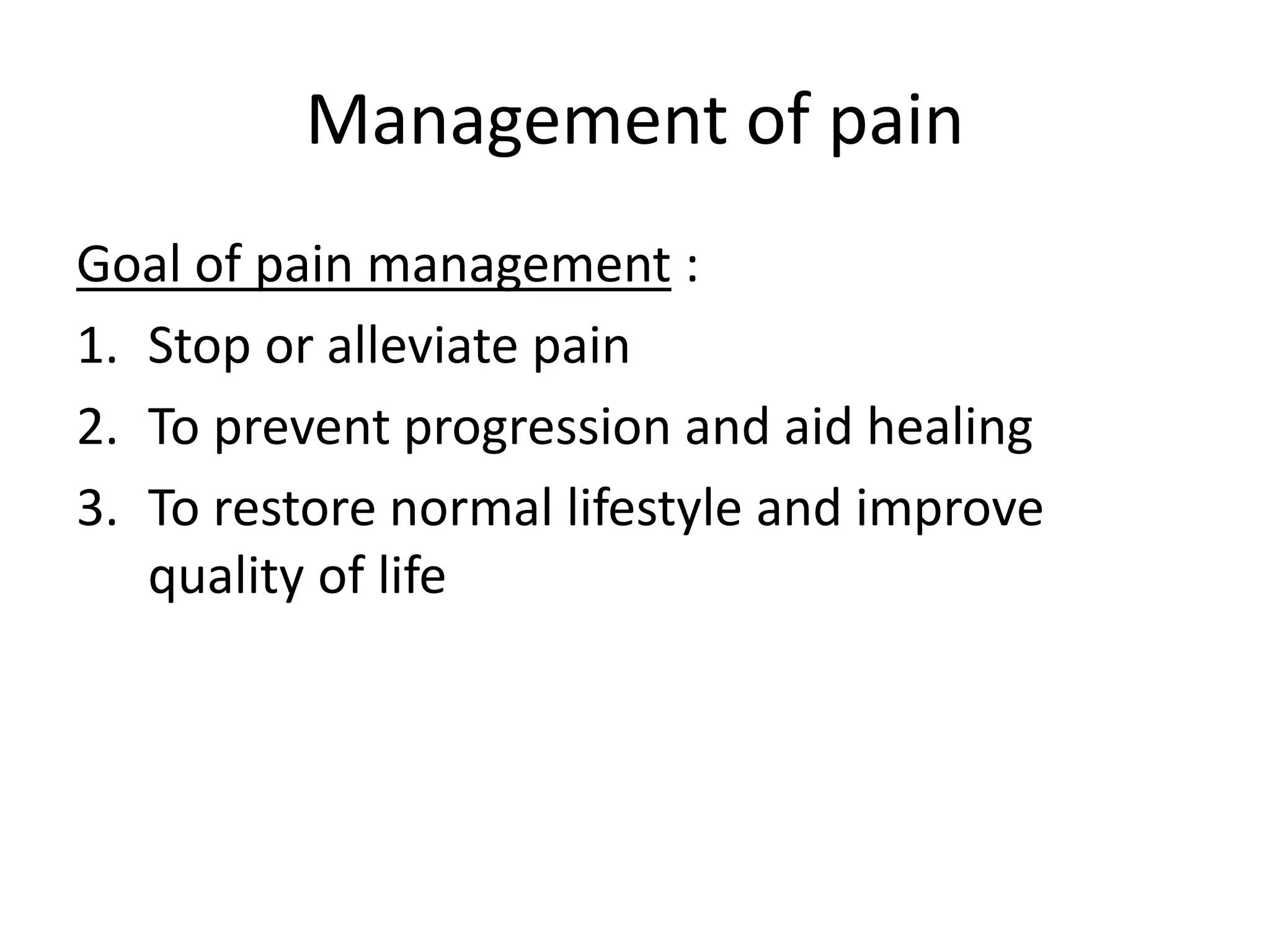 pain management | PPTX