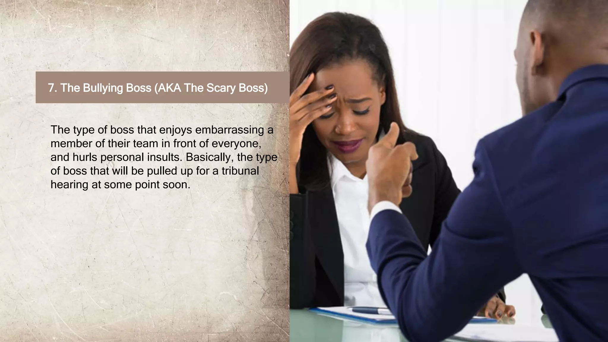 Ten Types of Bosses We Have All Encountered | PPT