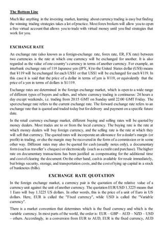 foriegn exchange, exchange rate quotation | PDF