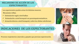 Farmacologia de los expectorantes | PPTX