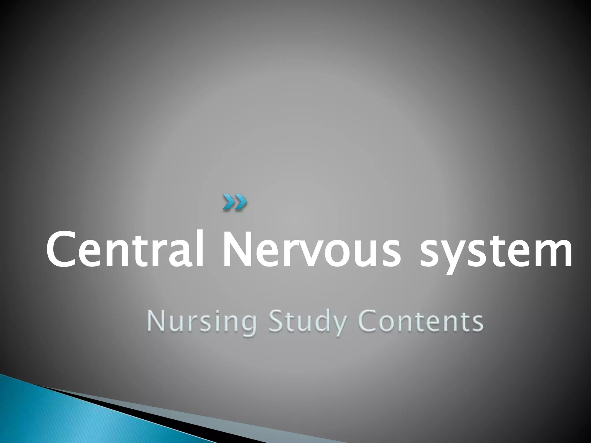 Anatomy and physiology of Central Nervous System | PPT