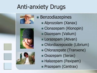 Mental Health Anxiety Disorders | PPT