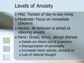 Mental Health Anxiety Disorders | PPT