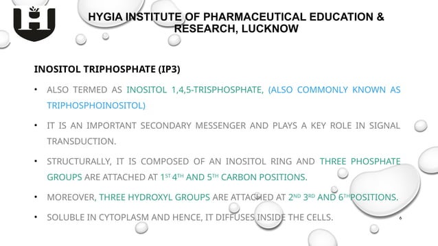 INOSITOL TRIPHOSPHATE (IP3), CYCLIC GMP.pptx | Endocrine and Metabolic ...