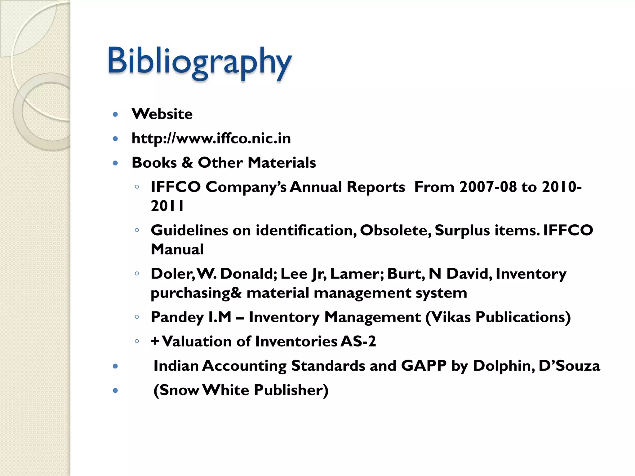 Iffco Kalol Unit | PPTX