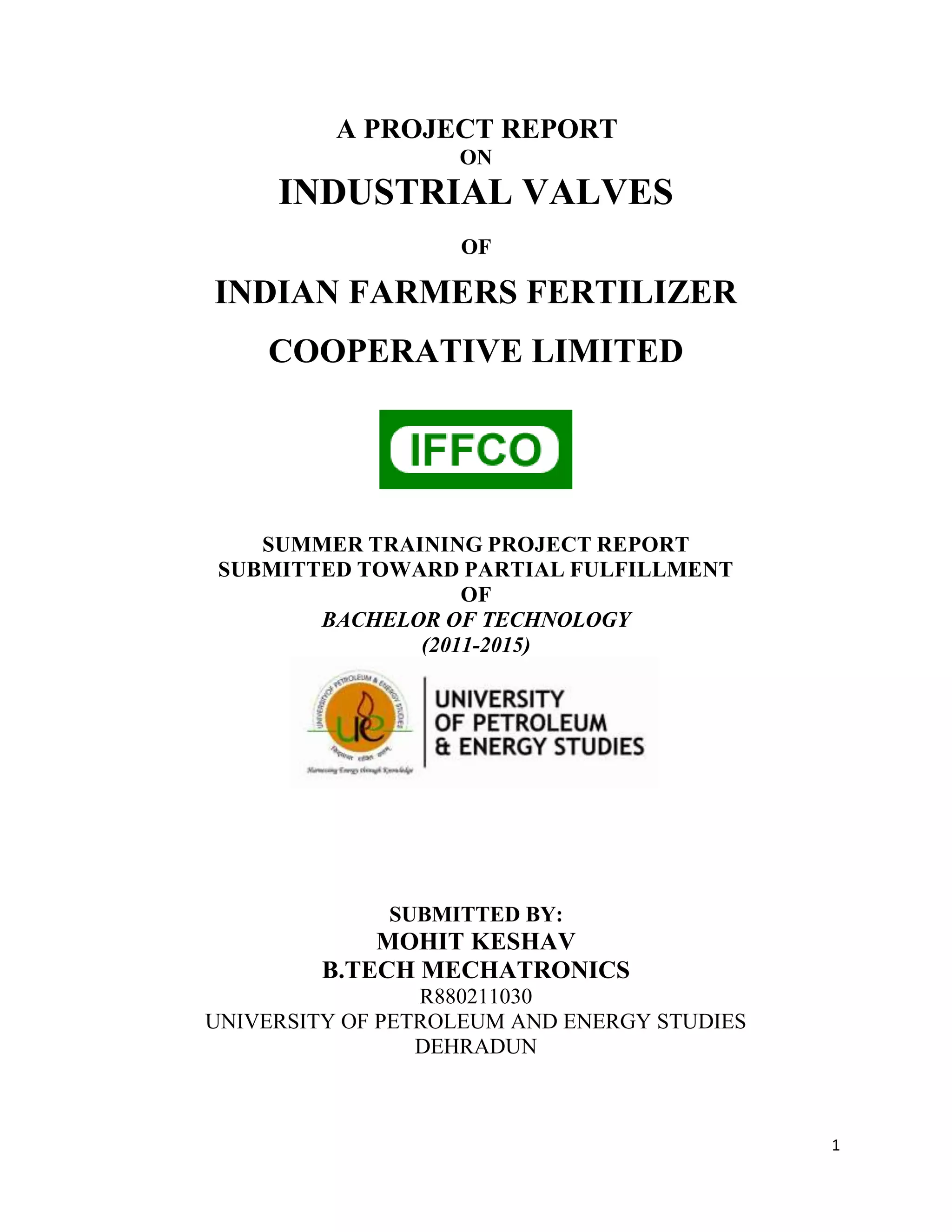Iffco report | DOCX