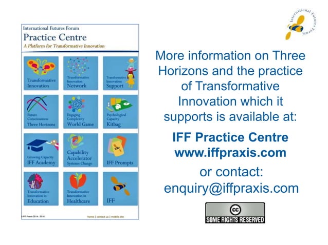 IFF Three Horizons Framing Transformative Innovation | PPT