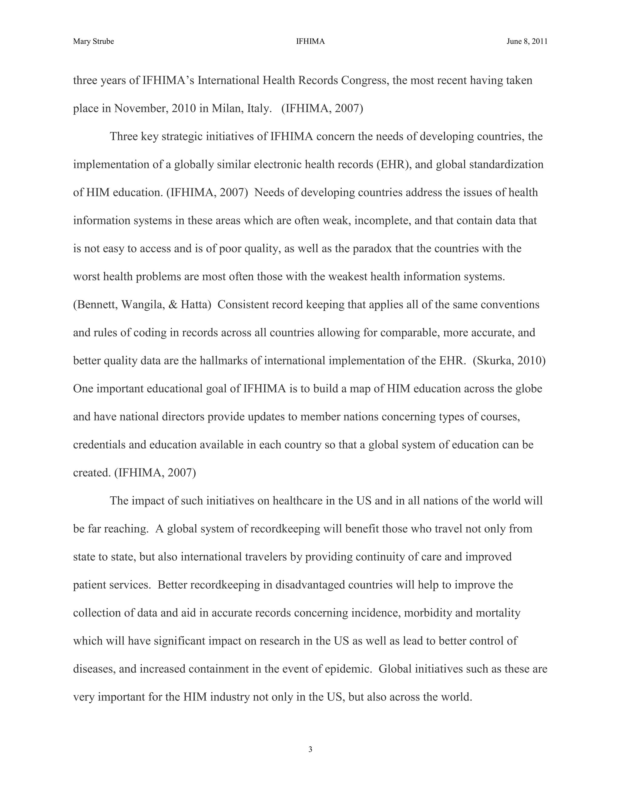 International Federation of Health Information Management | DOCX