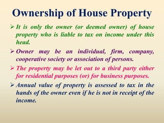 Income from house property | PPTX