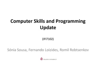 IFI7184.DT about the course | PPTX | Programming Languages | Computing