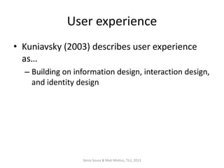 Evaluating User experience | PPTX