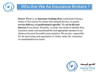 Insure First Insurance Brokerage Company Profile | PPSX