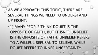 If I BELIEVE, WHY DO I DOUBT.pptx