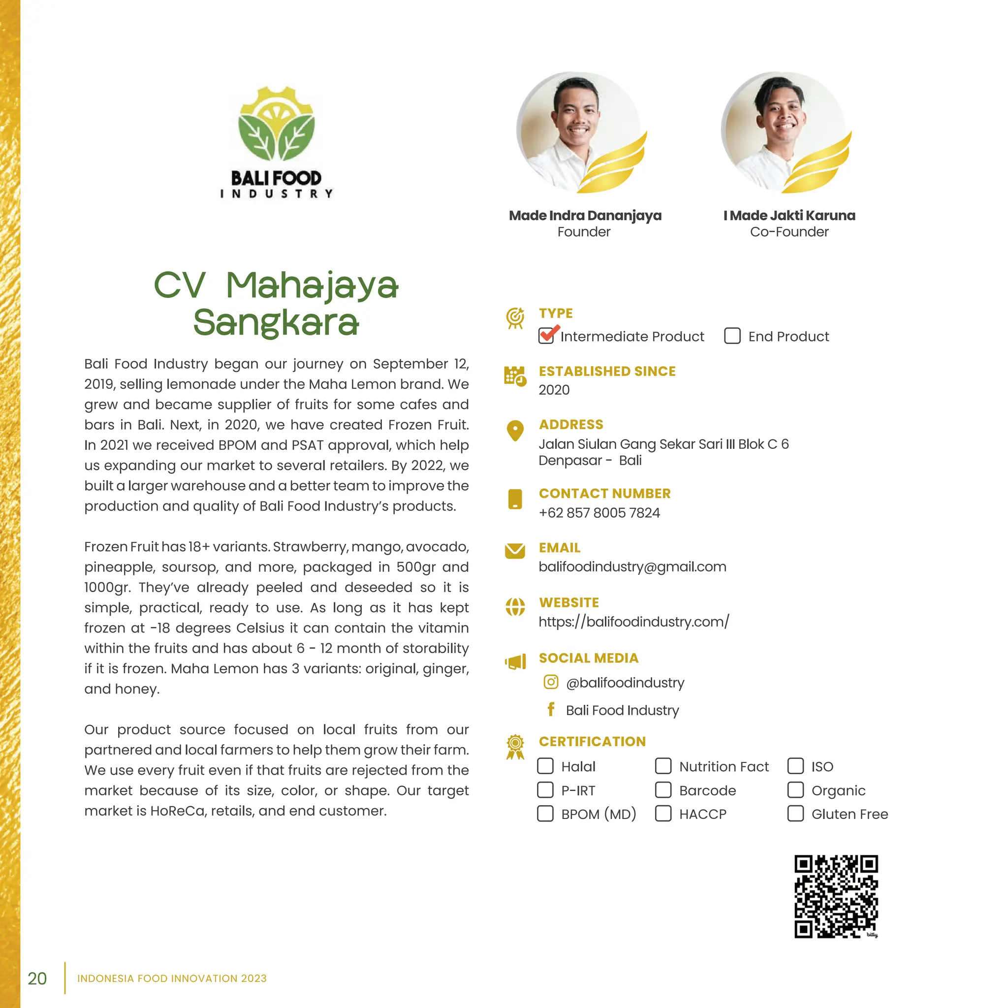 IFI Catalogue 2023-11Des2023_Rev1_compress.pdf | Food Industry | Industries