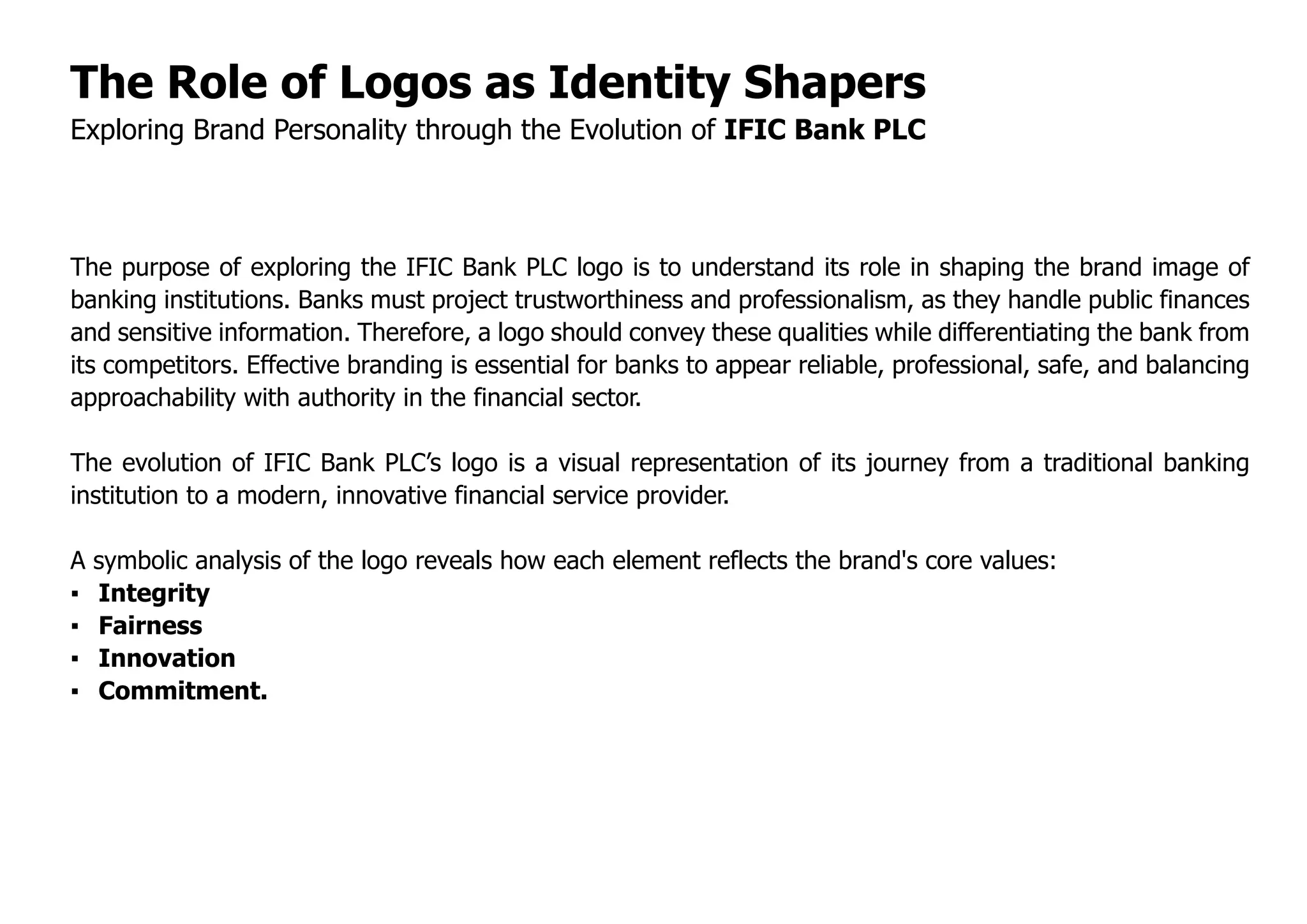 The Role of Logos as Identity Shapers (IFIC Logo) | PDF