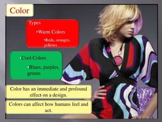 Elements and principal of design and application in fashion cloth | PPT