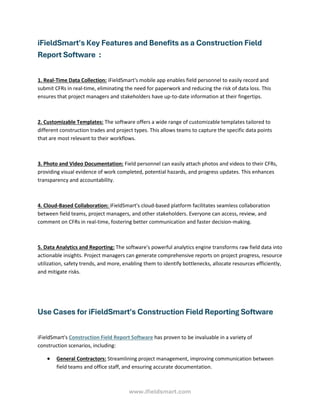 iFieldSmart Technologies Revolutionizing Construction Field Reporting ...