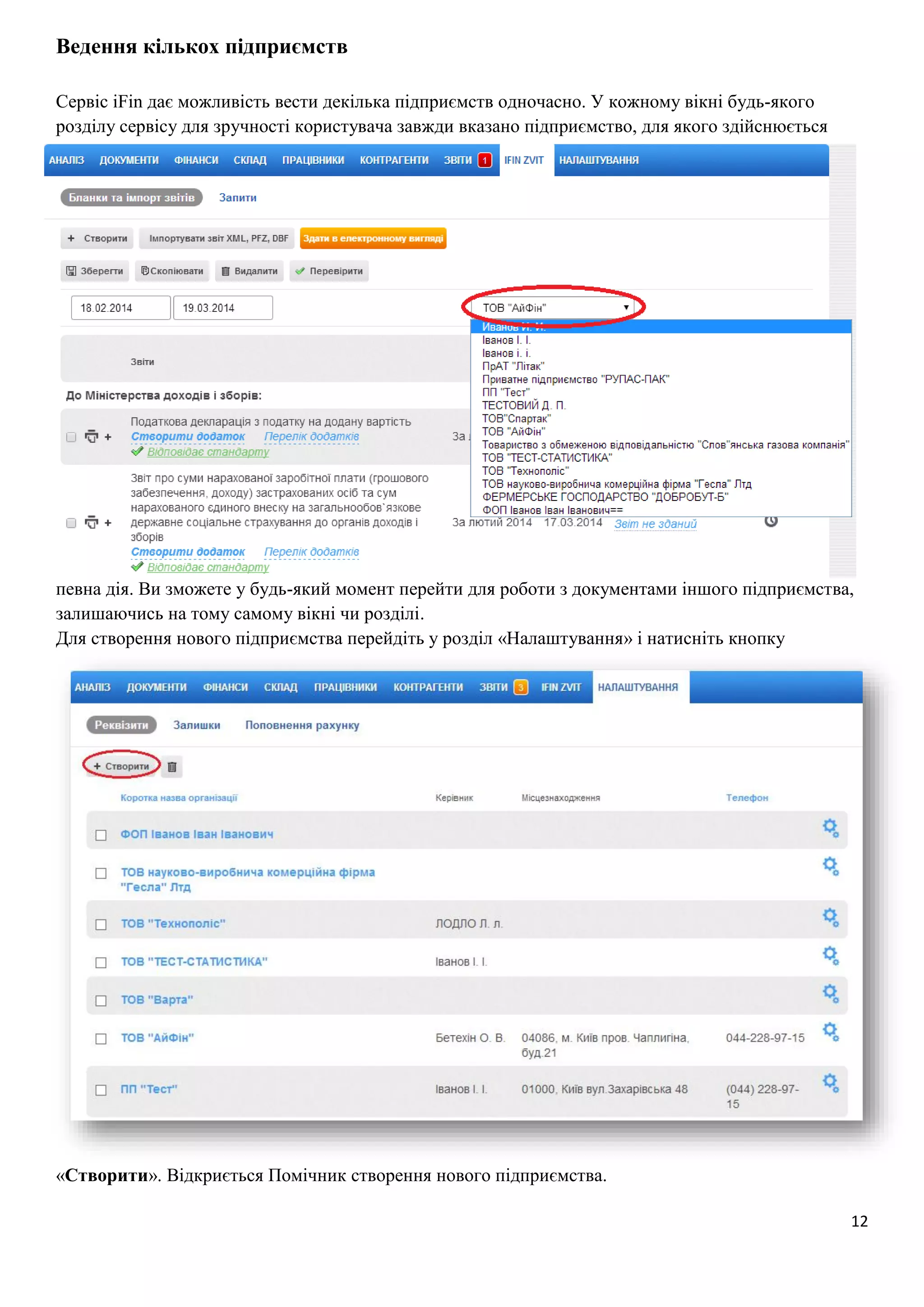 Инструкция пользователя iFin Zvit (электронная отчетность и бухгалтерия) | PDF