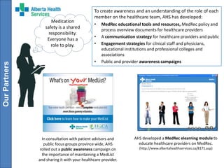 Medication Reconciliation (MedRec) Implementation at Alberta Health ...