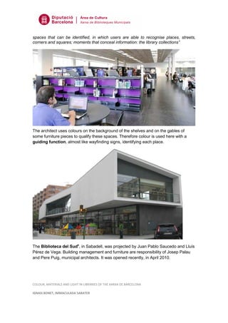 Colours, materials and light in libraries | PDF