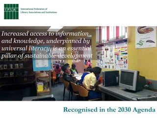 Libraries, Advocacy and the U.N. 2030 Agenda | PPT