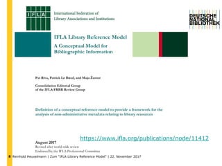 Zum "IFLA Library Reference Model" | PDF